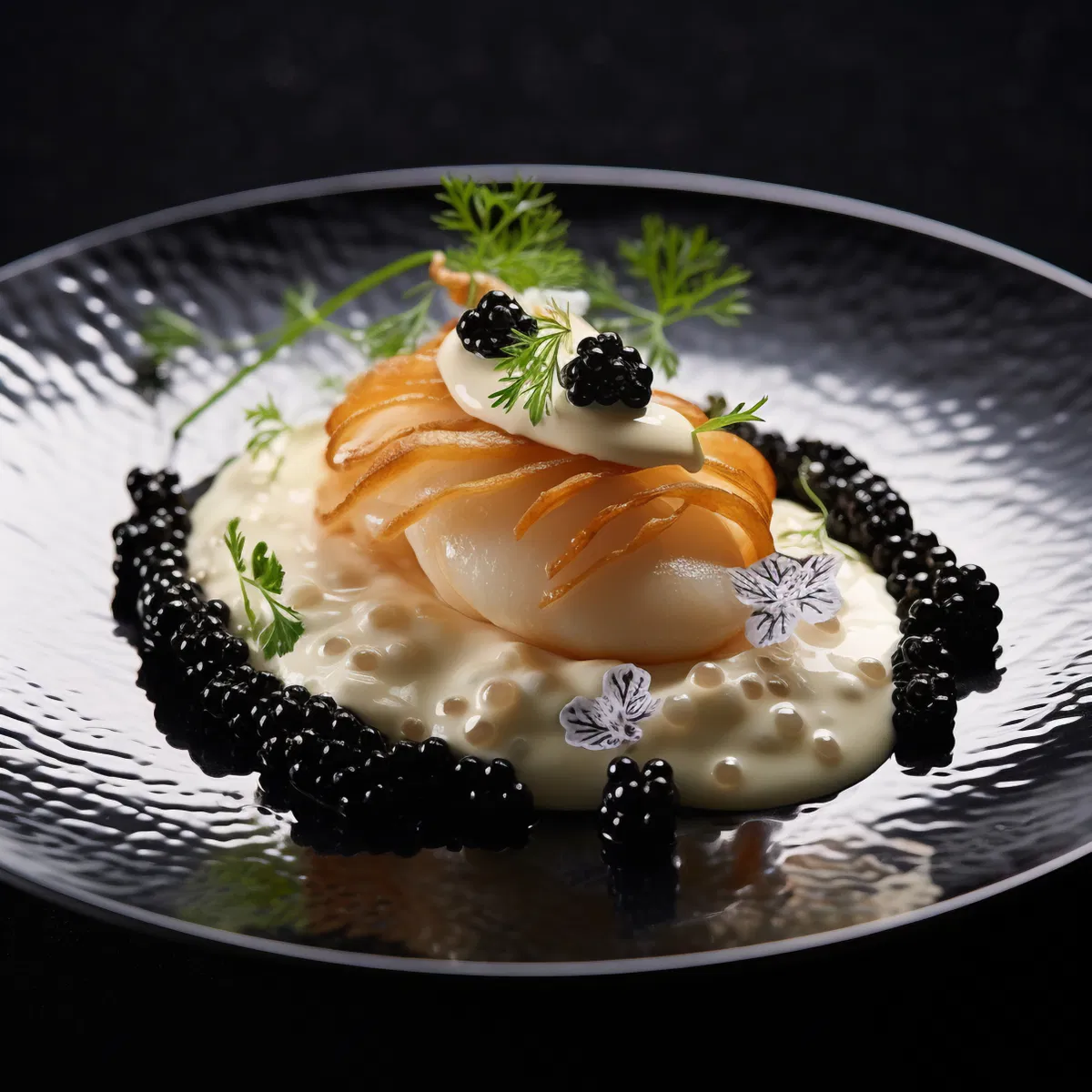 Exquisite Gourmet Dish with Caviar - Free Stock Photo | FOCA Stock