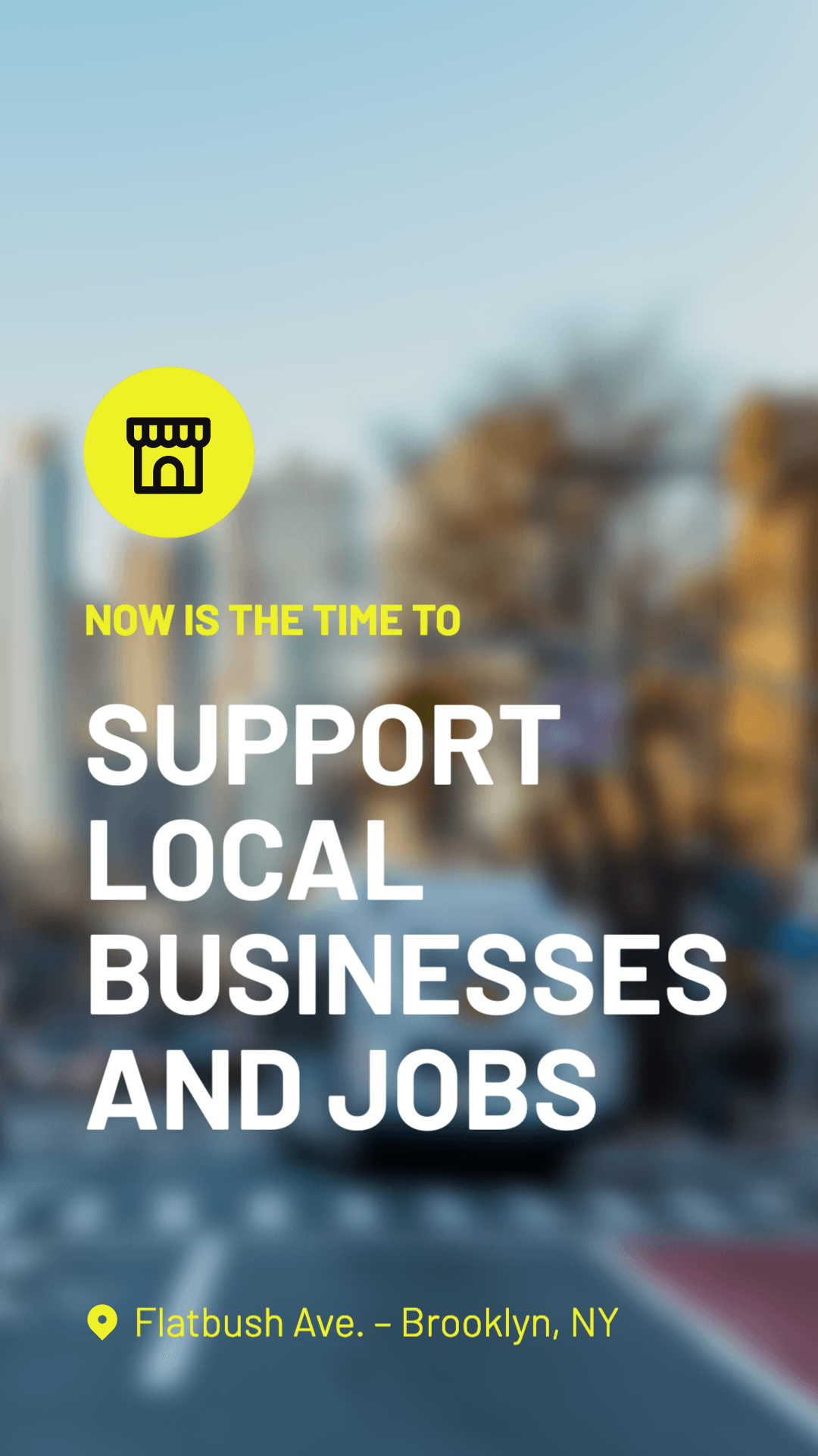 Support Local Businesses - Free Template | FOCA Stock